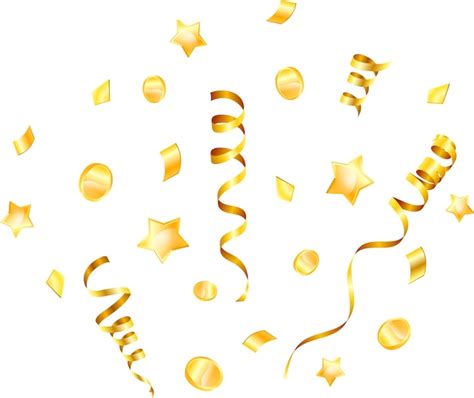 골드 스 트리머 프리미엄 벡터