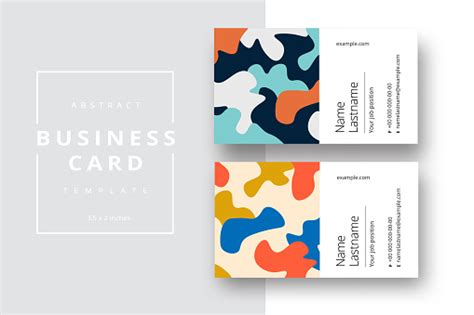 최신 유행 최소한의 추상 명함 템플릿입니다 기하학적 패턴의 현대적인 기업 문구 Id 레이아웃 정보 샘플 이름 텍스트와 벡터 패션 배경 디자인입니다 0명에 대한 스톡 벡터
