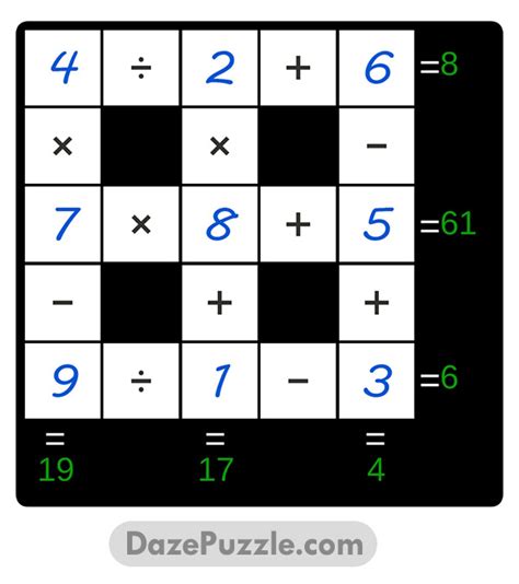 Puzzle Page Cross Sum January 5 2025 Answers