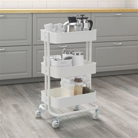 Ikea 宜家 拉斯克手推车 白色 35x45x78cm多少钱 什么值得买