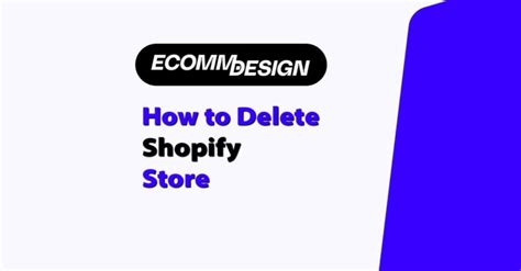 How To Delete Or Pause A Shopify Store Step By Step Guide From A