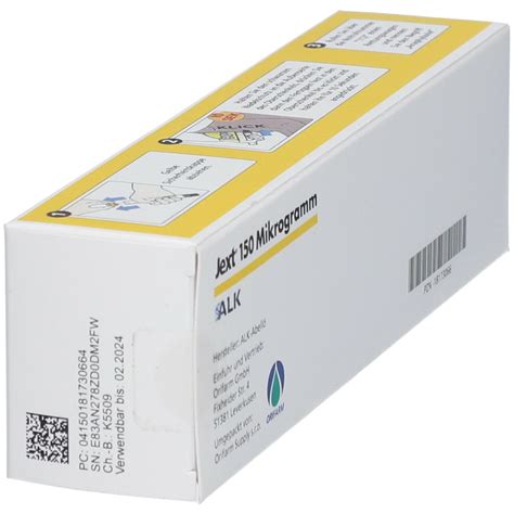 Jext 150 Mikrogramm Inj Einem Fertigpen 1 St Mit Dem E Rezept Kaufen Shop Apotheke