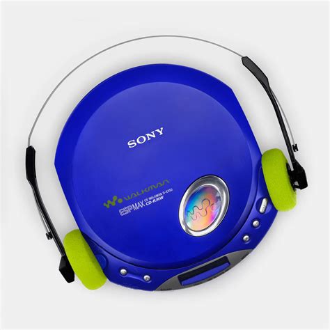 Sony Walkman D E350 Blue Portable Cd Player High Fidelity Vinyl