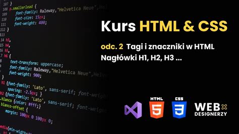 kurs html and css dla początkujących odc 02 tagi i znaczniki html