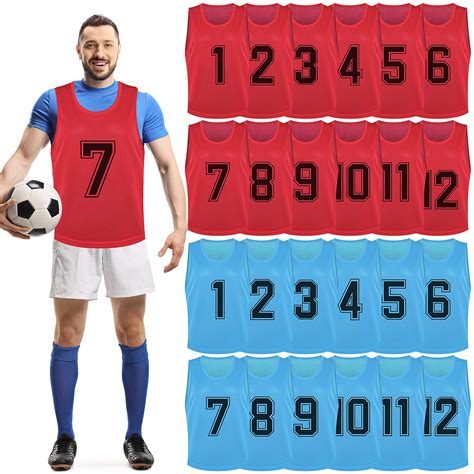 24 Pack Nylon Mesh Scrimmage Team Practice Vests Pinnies Jerseys Train