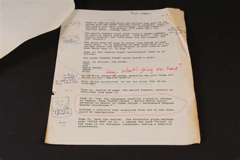The Prop Gallery Annotated Working German Dubbing Script
