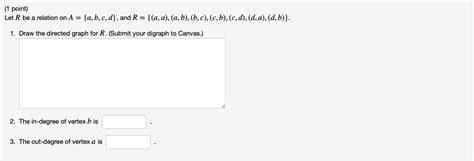 Solved Point Let R Be A Relation On A A B C D And Chegg