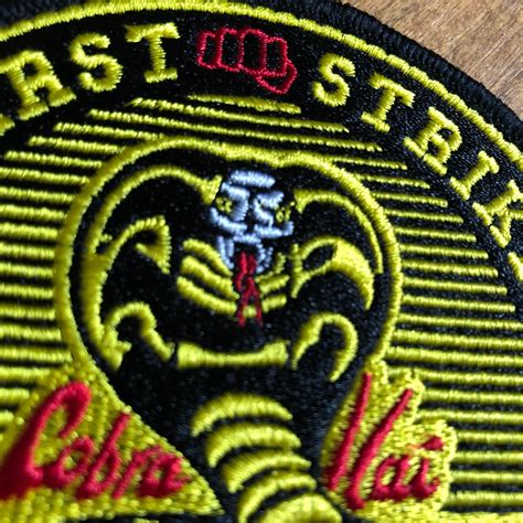 Cobra Kai Embroidered Patch Etsy