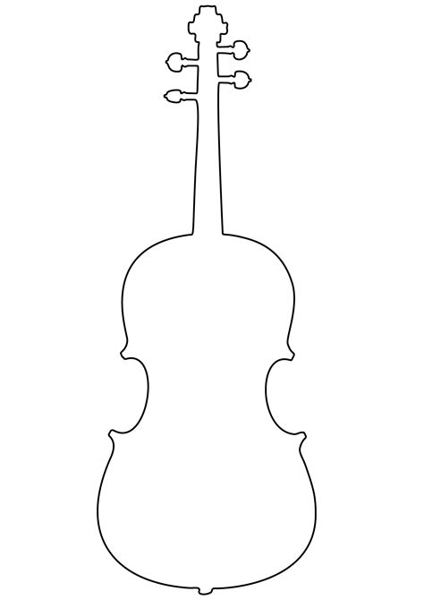 Forma De Violín Manualidades De Papel Para Niños