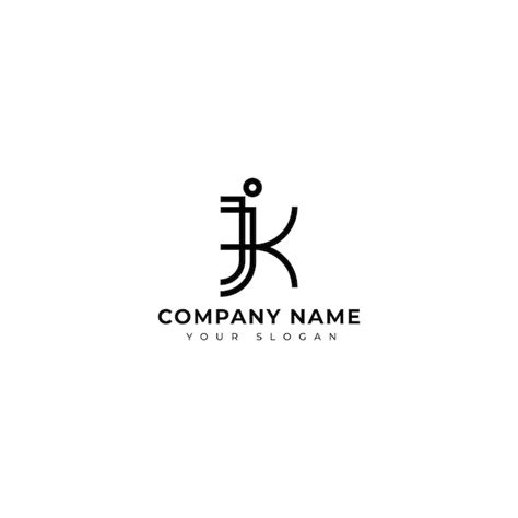 Premium Vector Jk Initial Signature Logo Vector Design