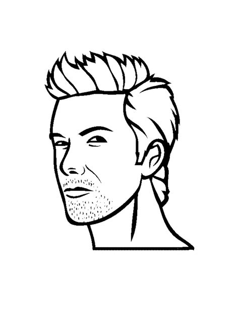David Beckham Coloring Pages Seacoloring