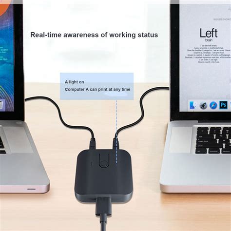 2X1 Kvm Switch 2 Port USB2 0 Sharing Switch Kvm 2X Vicedeal