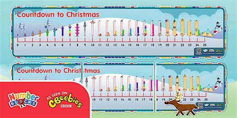 Free 👉 Numberblocks Countdown To Christmas Twinkl