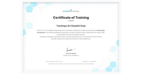 Sri Deepthi Yandrapu On Linkedin Successfully Completed The Android