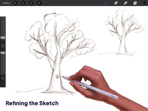 How To Draw Trees Procreate