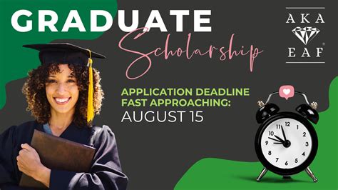 Scholarship Application Deadlines Approaching Alpha Kappa Alpha