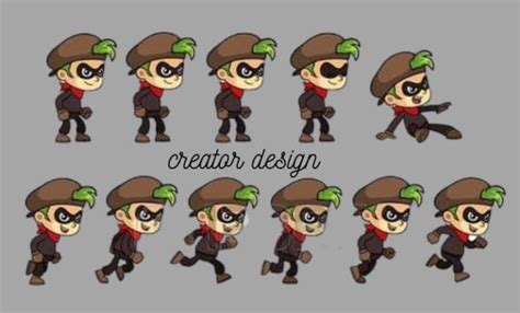 Draw A Character Sprite Sheet In Pixel Art Animated Style For Game By Creator Oga Fiverr