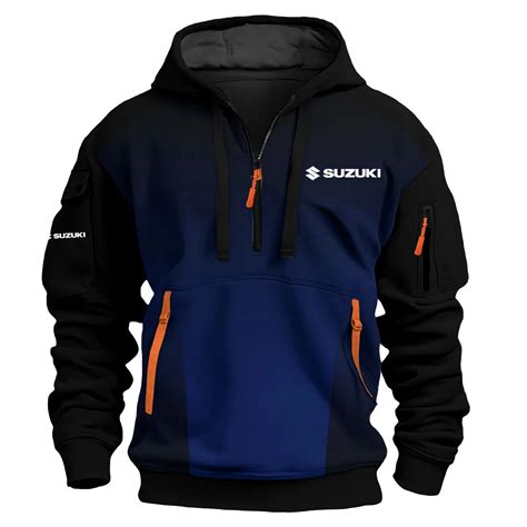 Suzuki Exclusive Logo Half Zipper Hoodie Ttfshhz3d081902suz Suzuki