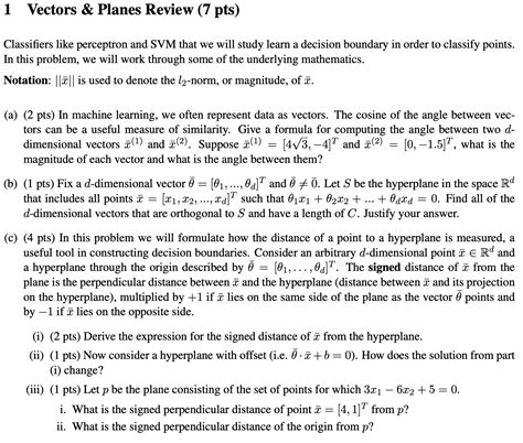 Solved Classifiers Like Perceptron And SVM That We Will Chegg