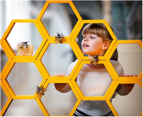 Caela Callander 7 Examines Geometric Honeycomb Ahead Of Maths Week Scotland 2025 Photo © Paul