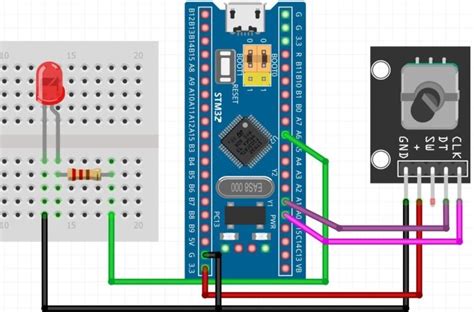 Stm32 Blue Pill Timer Encoder Mode Rotary Encoder Interfacing