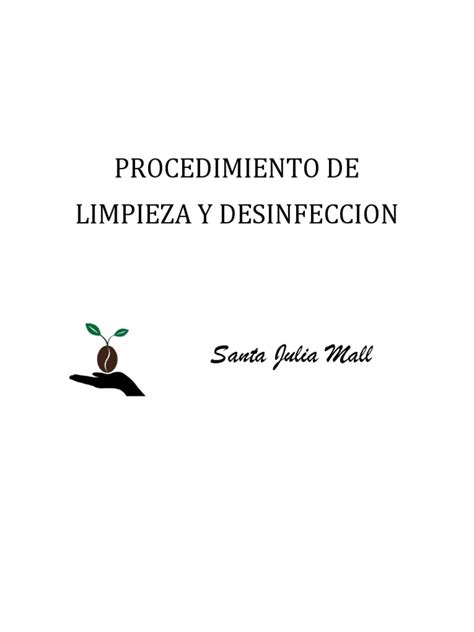 Procedimiento De Limpieza Y Desinfeccion Santa Julia Mall Pdf