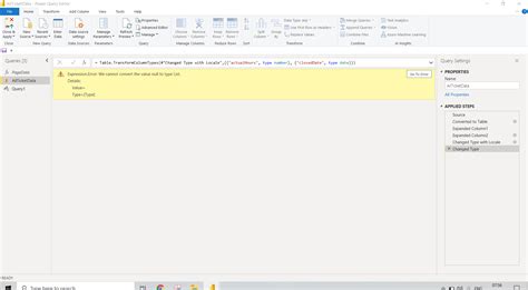 Cannot Convert Value Null To Type List Microsoft Fabric Community