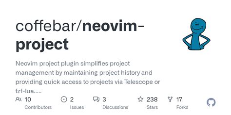 GitHub Coffebar Neovim Project Neovim Project Plugin Simplifies Project Management By