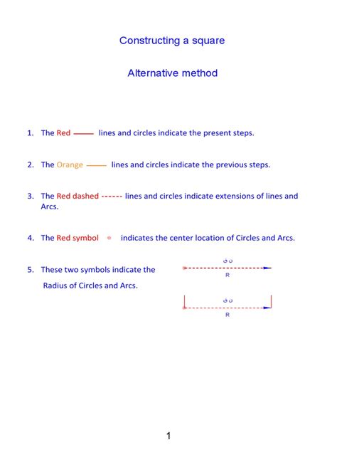 Constructing A Square Pdf 2 Pdf Circle Elementary Mathematics