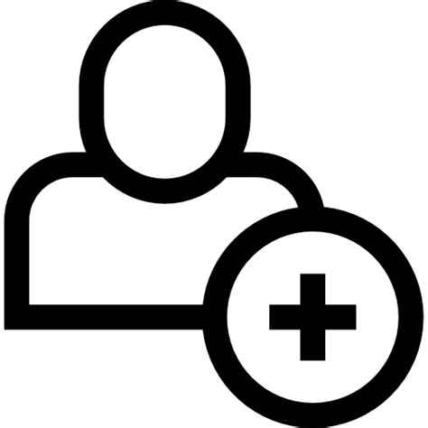 Add User Basic Straight Lineal Icon