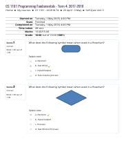 Self Quiz Unit Programming Fundamental Pdf Self Quiz Unit CS Programming