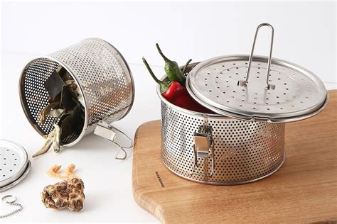 거품기·기타조리도구 국산 원터치 스텐 멸치 다시통 오늘의집 쇼핑