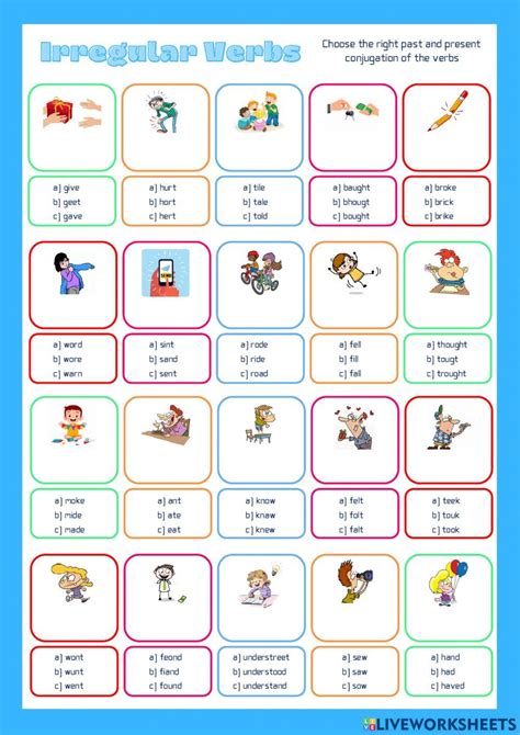 Past Simple Wordwall Irregular Verbs