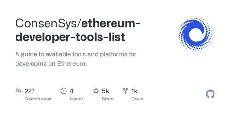Long List Of Ethereum Developer Tools Frameworks Components Services