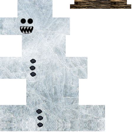 Minecraft Papercraft Snowman