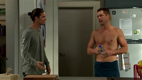 Auscaps Scott Mcgregor And Sam Webb Shirtless In Neighbours Episode 7637