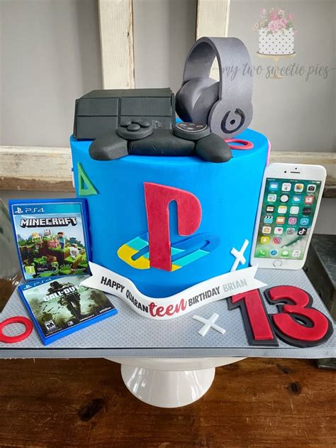 Playstation Logo Birthday Cake