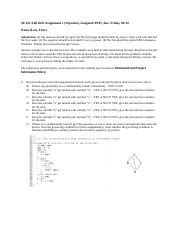 HW Docx SE Fall Assignment Points Assigned Due Friday Name Last