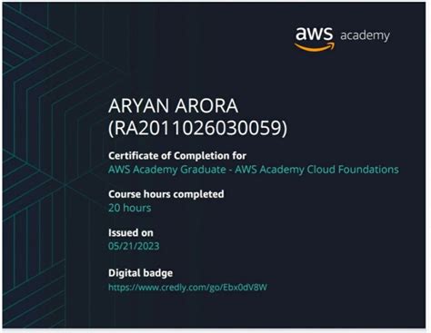 Aryan Arora On Linkedin Aws Awscertification Awscloud