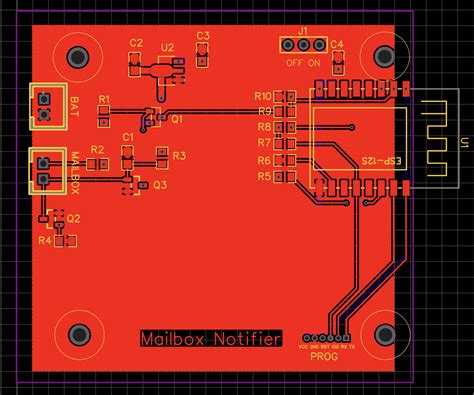 Can I Get A Review Of My First Pcb Design Mailbox Notifier Rprintedcircuitboard
