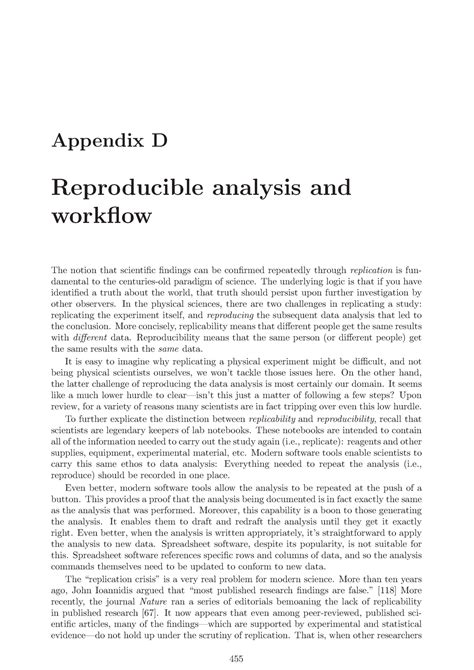 D Reproducible Analysis And Workflow Appendix D Reproducible Analysis