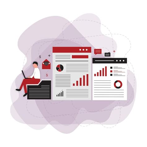 Premium Vector Business Analytics Working On Statistical Data
