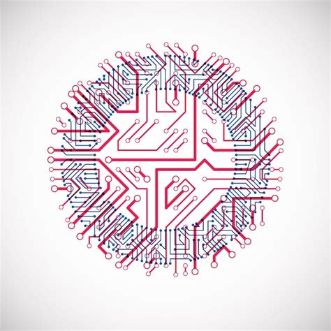 Premium Vector Vector Abstract Colorful Technology Illustration With