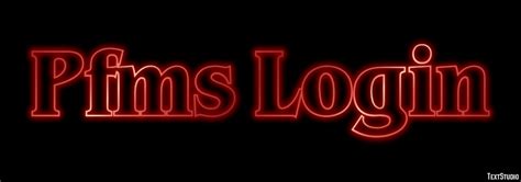 Pfms Login Text Effect And Logo Design Trendy