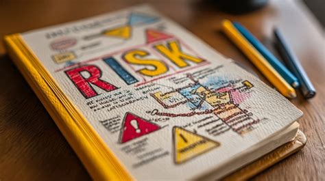 Creative Flowchart Diagram Illustrating Risk Management Strategy And Warnings Stock Illustration