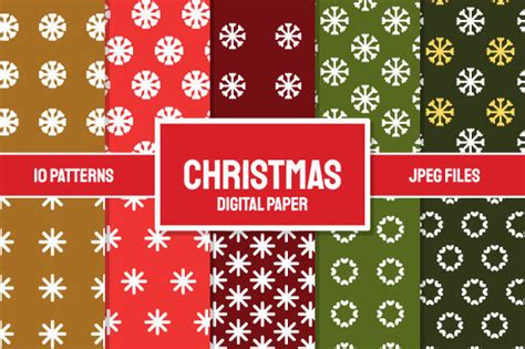 Snowflake Seamless Pattern Bundle Graphic By Yapivector Creative Fabrica