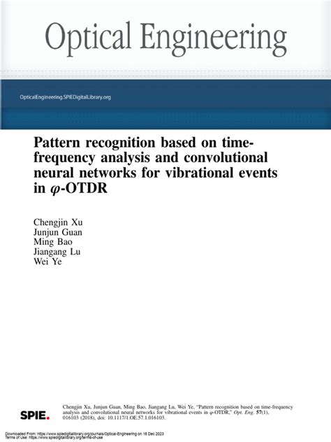 Pattern Recognition Based On Time Frequency Analysis And Convolutional Neural Networks For