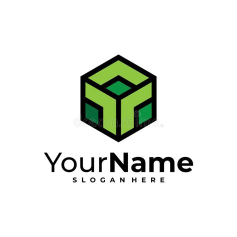 Creative Cube Logo Vector Hexagon Logo Design Template Stock Vector