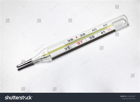 Mercury Thermometer Measuring Human Body Temperature Stock Photo 1623054487 Shutterstock
