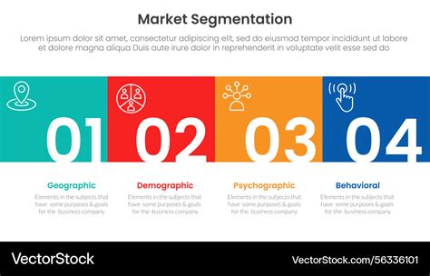 Market Segmentation Framework Analysis Royalty Free Vector